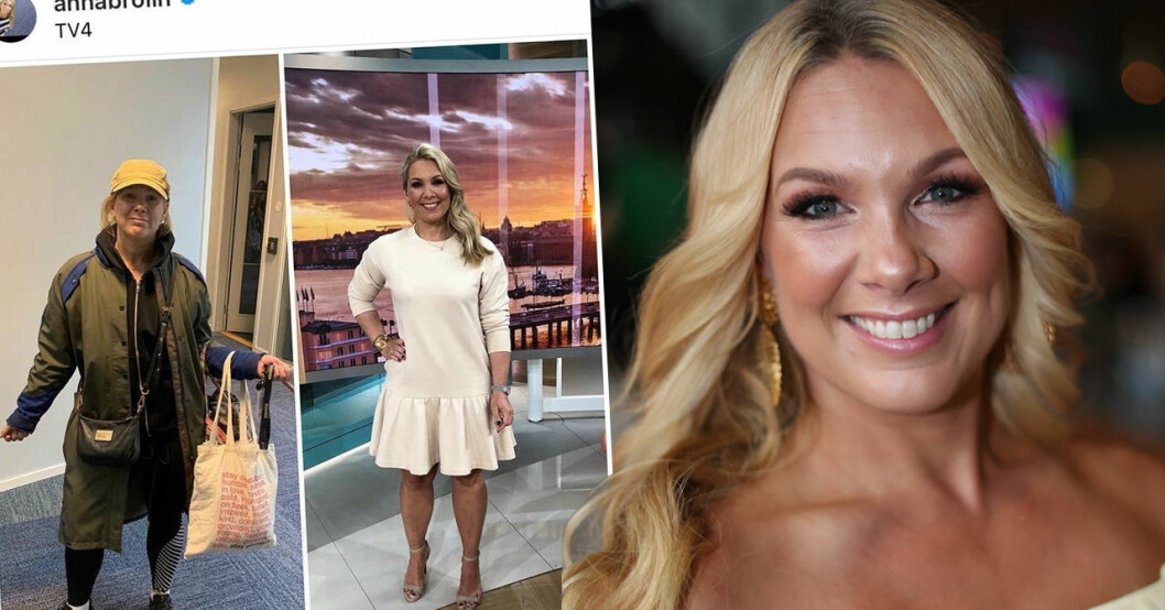 Anna Brolins bild visar – så ser hon ut innan sändning | Hänt