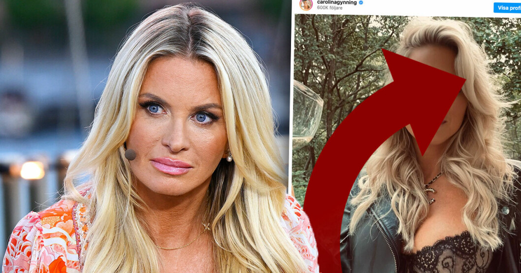 Carolina Gynnings oigenkännlig - bilden väcker reaktioner | Hänt