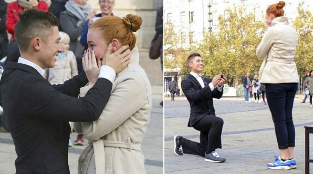 Alex Hermansson överraskar sin tjej med världens bästa frieri | Hänt