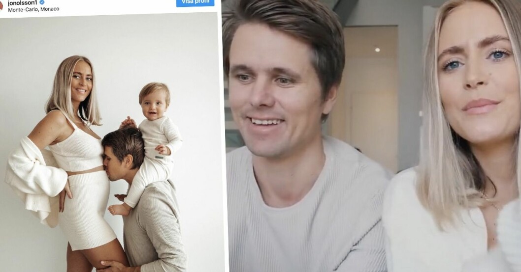 Janni Olsson Delér och Jon Olsson väntar sitt andra barn | Hänt