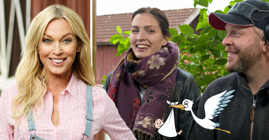 Linda Lindorff avslöjar: Bonde-Johan Petersson blir pappa | Hänt