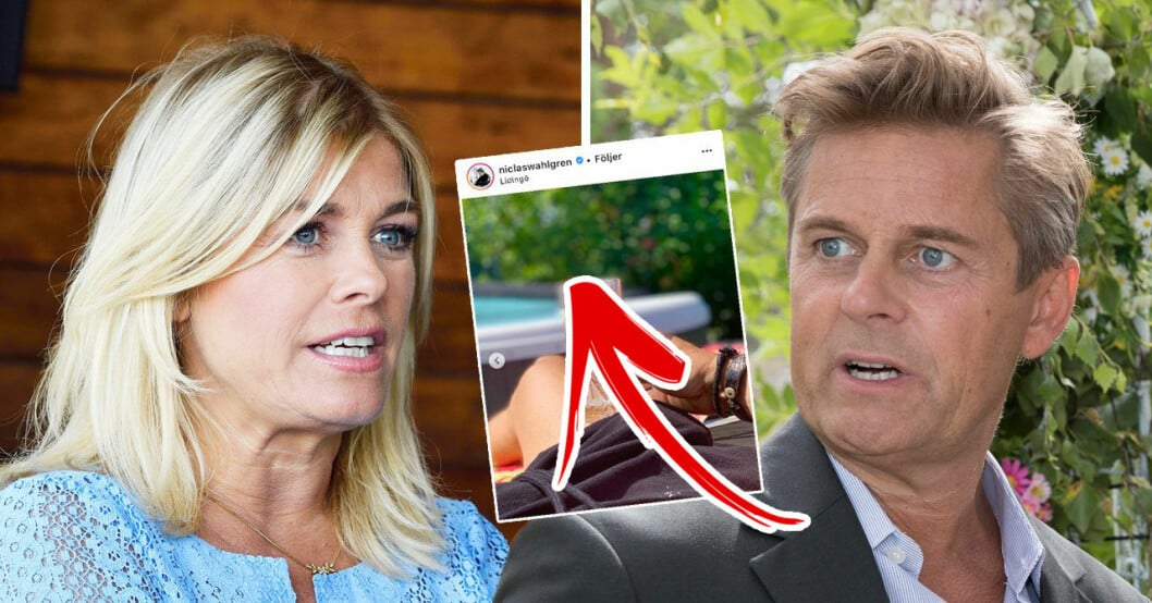 Pernilla Wahlgrens Förvåning Efter Niclas Wahlgrens Intima Bild Hänt