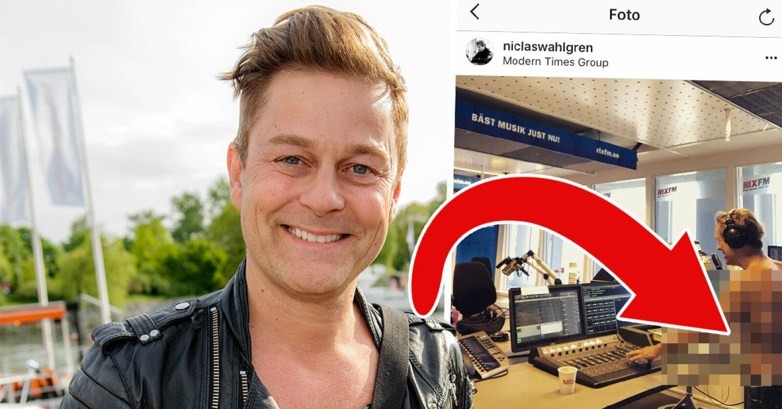 Niclas Wahlgren Kastar Kläderna På Jobbet Och Följarna Jublar
