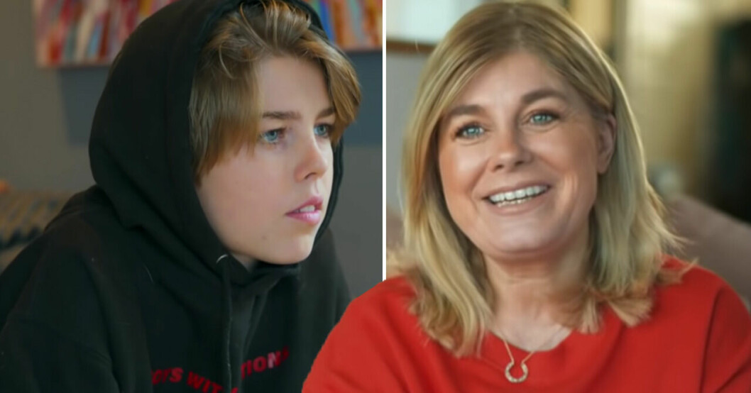 Pernilla Wahlgrens Lycka Med 15 åriga Theo Visar Upp Stora Steget