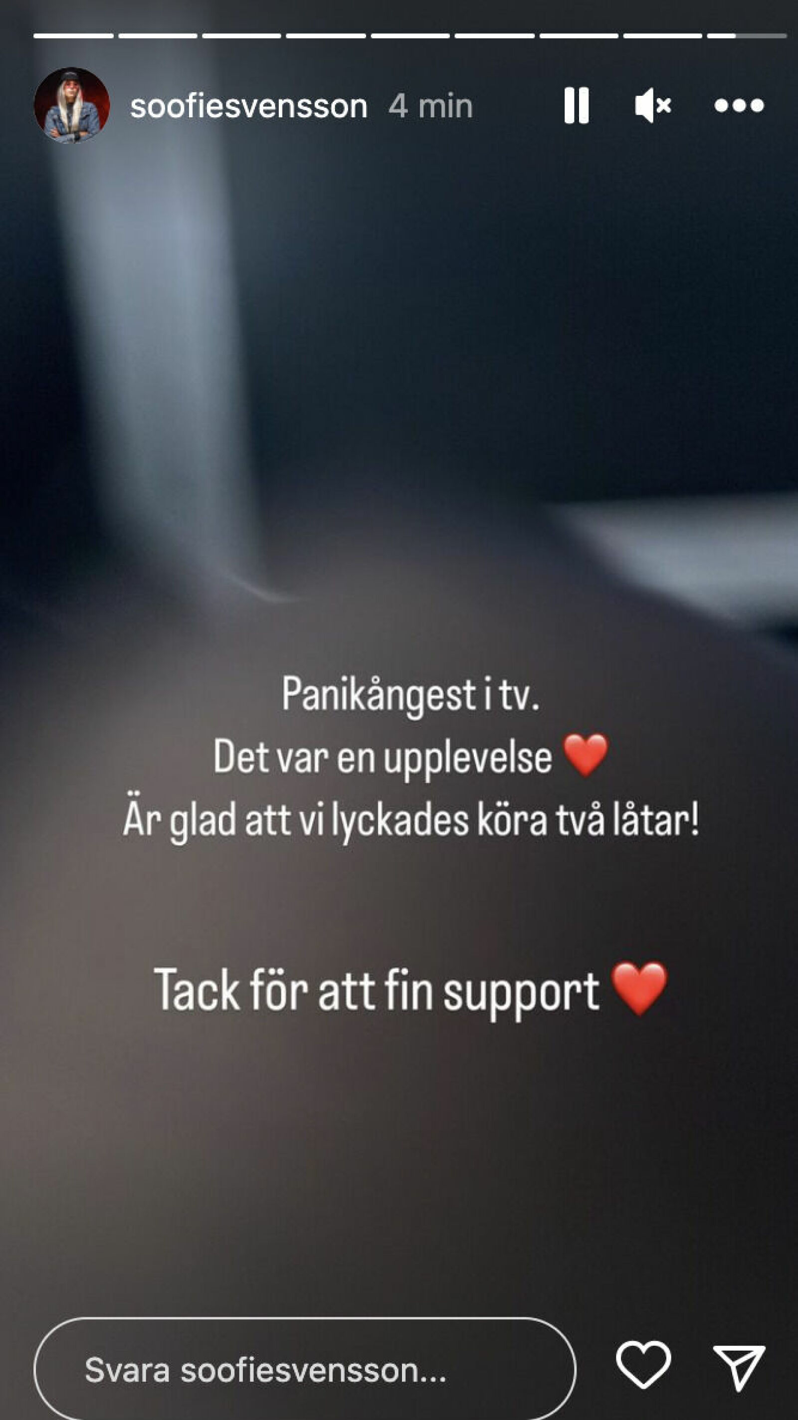 Artisten Sofie Svensson Tvingades Avbryta I Nyhetsmorgon Hänt